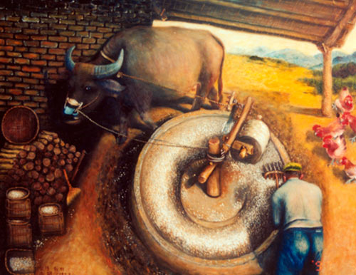 余秀雄畫作作品16-客家雲 Hakka Cloud